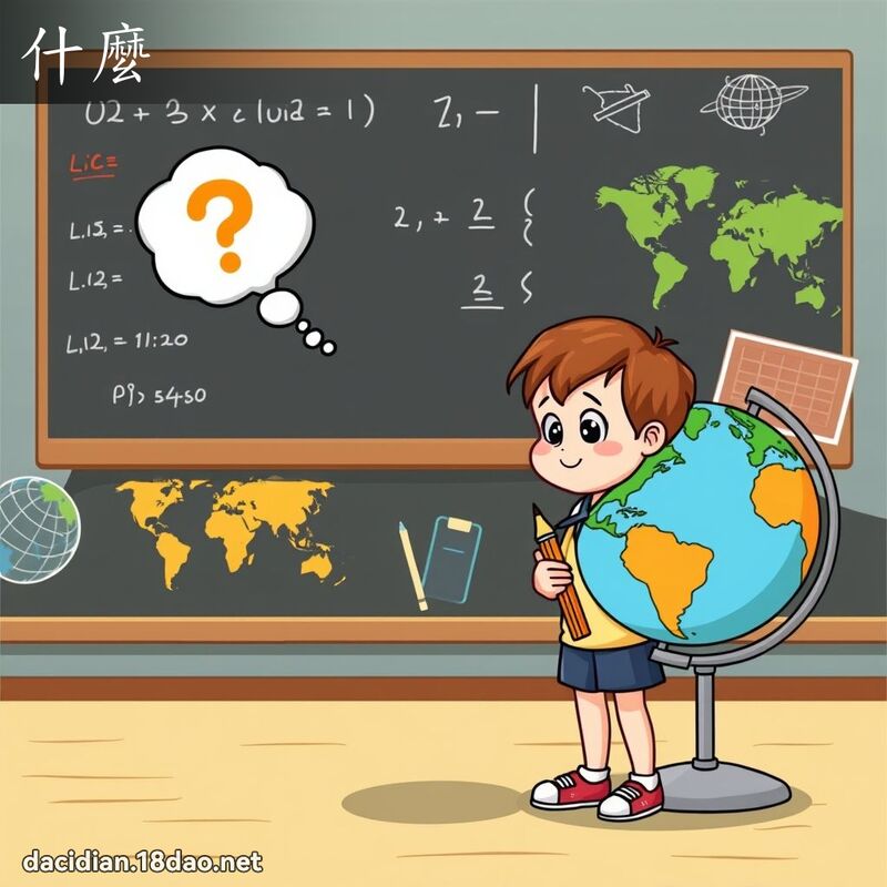 詞語什麼 注音ㄕㄣˊ ˙ㄇㄜ (又音)ㄕㄜˊ ˙ㄇㄜ 《國語大辭典》📘